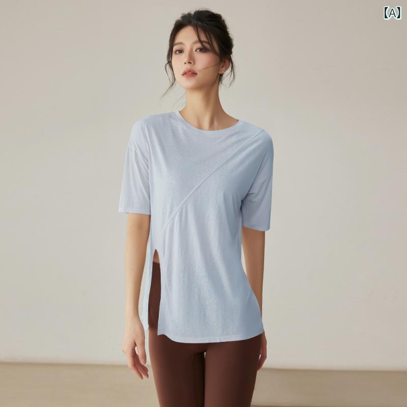 ・カテゴリ: Tシャツ・機能: 速乾・対象: 女性・柄: 無地・主な素材: レーヨン70%、ポリエステル30%・カラー展開: ライトブルー、ホワイト、ライトパープル、ブラック、ダスティピンク、ライトイエロー、ライトカーキ、ライトグリーン・サ...