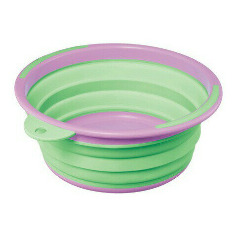 ピンク グリーン イエロー ブルー 【 ポイント！ 】 ◆ソフトな素材で、折畳みができ、使わないときは場所を取らず収納できます。 ◆外枠を折って、1段ずつ押すとコンパクトにたためます。 ◆防災などの緊急時のバケツや清掃用品として便利です。 ...