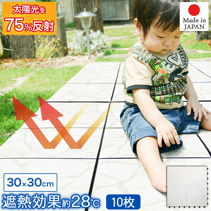 ●　ここがポイント　● 〇屋外用床材で使用されている耐候性、耐久性に優れた塩化ビニル樹脂素材のシートにストーン柄を印刷し、ジョイントパーツと貼り合わせたパネルです。 〇屋外使用で長年実績のあるシートを採用しているので、耐候性にも優れ、キズや...
