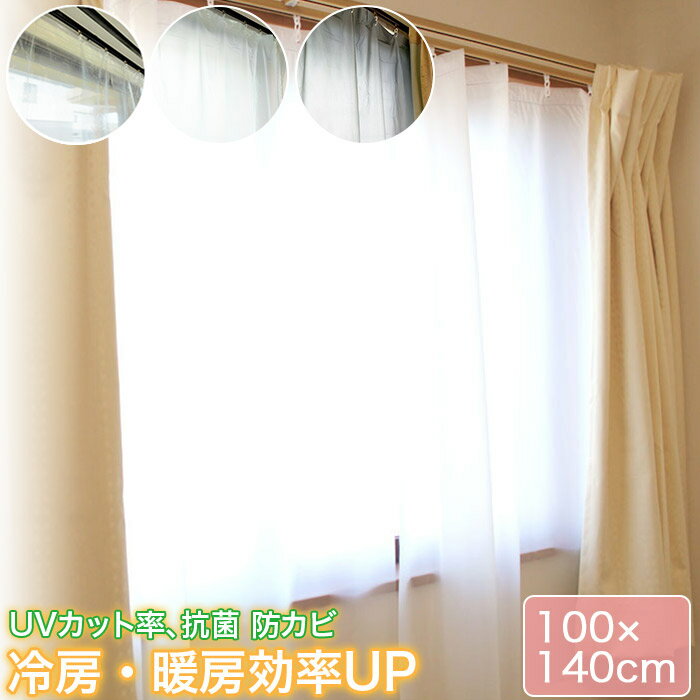 ●　ここがポイント　● 〇カーテンレールのランナーに取り付けるだけで窓際からの冬は冷気、夏は熱気の進入を防いでくれる、一年中使える腰高窓用のカーテンライナーです。 〇140cm丈の腰高窓用になります。一般的な腰高窓の幅と高さに合わせた幅10...