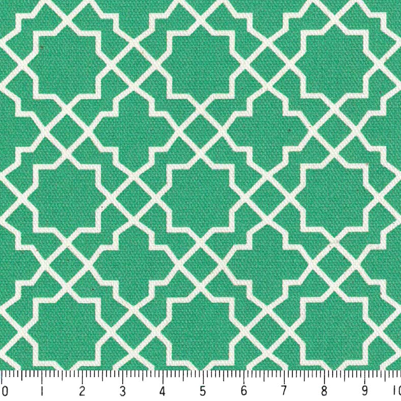 アラベスク柄のネガ 小 です。柄区分：アラベスク柄　モザイク柄　幾何柄　ダマスク柄　モロッカン柄　モザイク柄 きれいなミドリ 男の子 ビタミンカラー Vitamin color 使用生地： オックス生地（生成色 / 晒し白） 綿100％ 生...