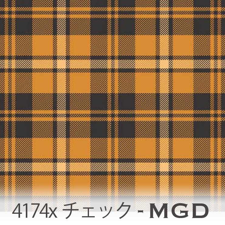 4174x-mgd_タータンチェック柄 生地_マリーゴールド かわいいタータンチェック M・S ・SS の3サイズ展開 タータンチェック 4174x_m-mgd, 4174x_s-mgd,4174x_ss-mgd 使用生地： オックス生地 ...