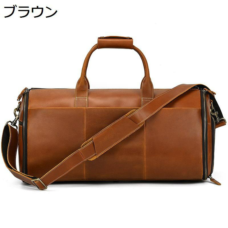 　　　 ◆◇◆人気の秘密◆◇◆ ?【商品仕様】?? メイン素材:牛革 ?? 容量：20L以下 ?? 重量：2.15kg ?? サイズ ? 長さ*幅*高さ：55*26*29cm ?【スペースを節約】このガーメントバッグは、耐久性があり長持ちす...
