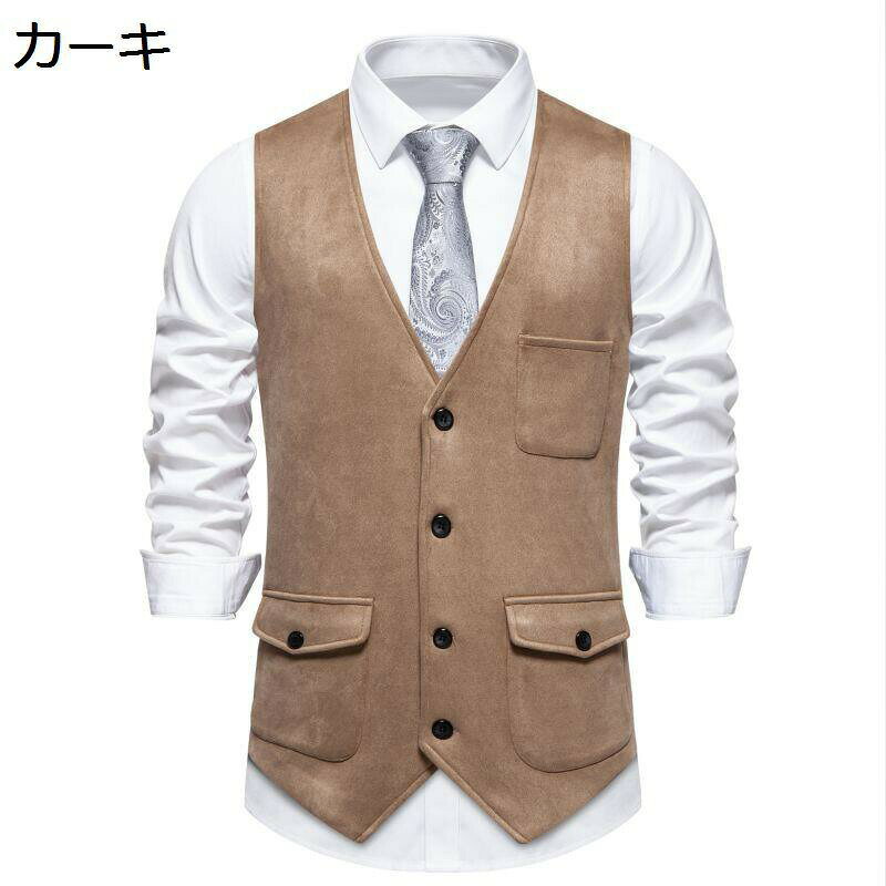 　　　 ◆◇◆人気の秘密◆◇◆ 【Vネック】デザインは肩線にフィットし、スーツやジャケット、Tシャツによく合う。ポリエステルとレーヨンの混紡生地を使用しているため軽量であり、生地や縫製の質感には高級感があります。通気性と快適性にも優れており...