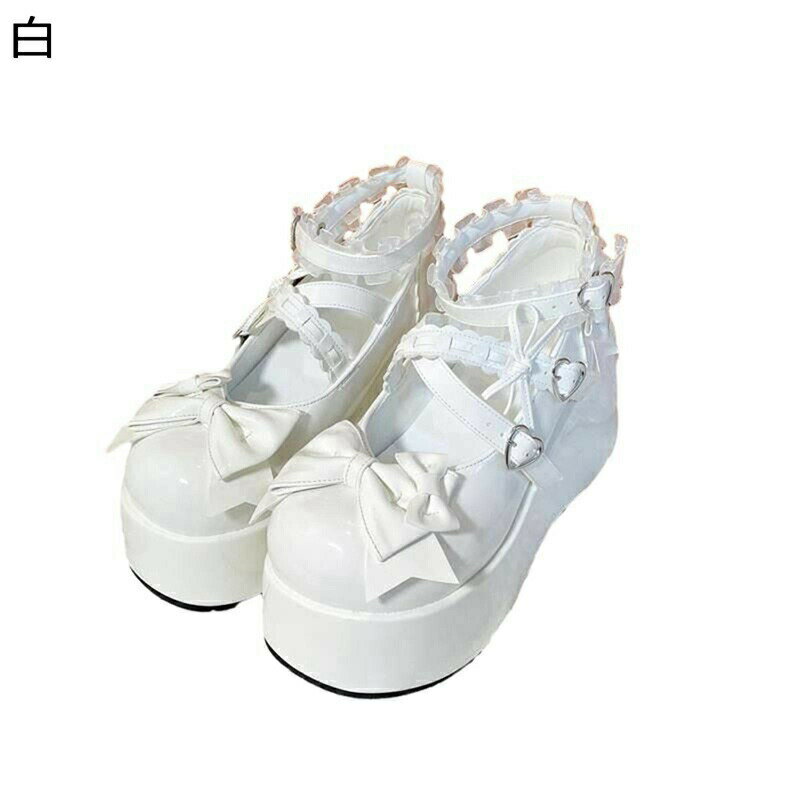　　　 ◆◇◆人気の秘密◆◇◆ 【厚底】厚み7cmの大底＆前厚4cmで足への負担を軽減。 地面との設置面積が大きいから安定感もばっちりです！ 【リボン】可愛さを兼ね備えたシューズ。蝶結びがあるデザインで毎日のオシャレを楽しくしてくれます。 ...