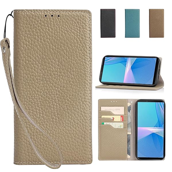 CLICSUN Xperia 1 iv 対応ケース SO-51C SOG06 手帳型 高級牛本革 エクスペリア 1 iv 対応ケース 手帳型 Xperia 1 iv カバー 手帳 本革 レザー カバー 全面保護 衝撃吸収 スタンド機能 スト...