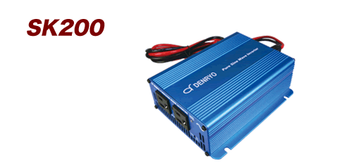 今だけ！バッテリー接続用のワニクリップをプレゼント！！DC 直流 24V　-> AC 交流 100V?・定格 200W　/　サージ 400Wの高性能・純正な正弦波出力（歪率3%以下）・入力電圧レベル・出力電圧レベルとエラー表示・回路短...