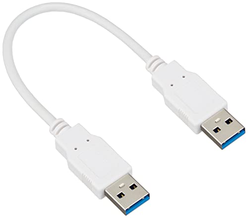 クロス結線ホワイト/20センチメートル/USB3A-AX/CA20・Style:クロス結線・パッケージ個数:1・USB3.0対応の両端Aオス(クロス結線)ケーブル・USB : 3.0 (3.1 Gen1、最大5Gbps)、2.0対応・端子1...