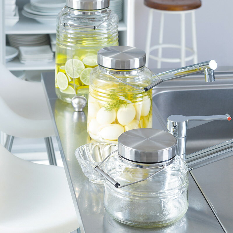 【楽天市場】ADERIA アデリア MCコンテナー 5L 保存瓶 日本製 蓋付 おしゃれ ガラス 保存容器 密閉 保存ビン 手作り 果実酒 梅酒：natu＆robe