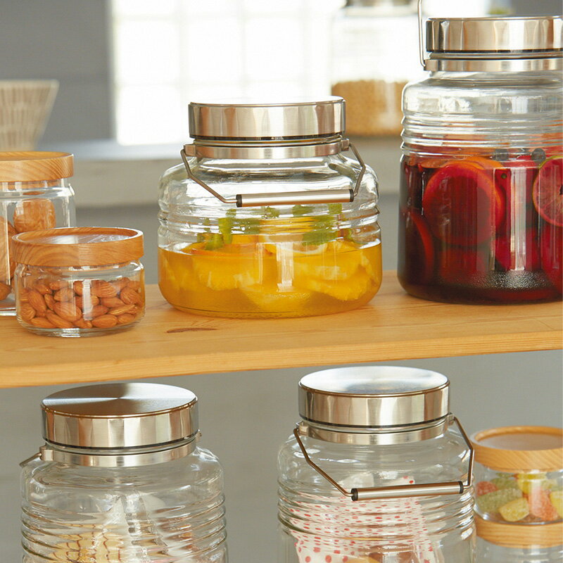 【楽天市場】ADERIA アデリア MCコンテナー 5L 保存瓶 日本製 蓋付 おしゃれ ガラス 保存容器 密閉 保存ビン 手作り 果実酒 梅酒：natu＆robe