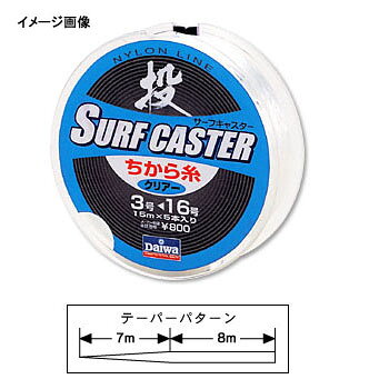 仕様／規格●15m×5本入●号数：3～12号●ナイロン比重1.14●カラー:クリアーサイズ3～12号カラークリアーメーカー品番4630103商品説明●耐磨耗性素材配合。●ソフトフィニッシュで糸グセもすぐ取れ使いやすい。●クリアー、イエローの...