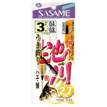 仕様／規格●号数：3号●ハリス：0.4●乾糸：0.8●本体サイズ：69×162mmサイズ3号メーカー品番W-612商品説明●短い竿対応、池・川用うき釣り仕掛。●お子きまでも扱いやすい2.1m竿、2.7m竿対応の仕掛です。関連ワード●釣り具 ...