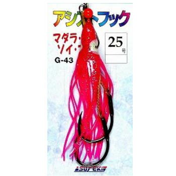 仕様／規格●ピンクタコ●ブリ針（NS）／25号●カラー:ピンクタコサイズ25号カラーピンクタコメーカー品番G-43商品属性●魚種:[ ヒラマサ ]●カラー:[ ピンク系 ]●ルアーの種類:[ ソルトウォーター ]●ルアーカラー:[ ピンク系...