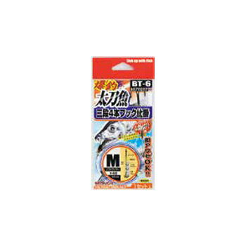 仕様／規格●サイズ：M●ワイヤーサイズ：40cm●ワイヤー：＃48●ハリ：K1－かかりチヌ（NSブラック）、4本フック（黒）●1セット入●ソフトワイヤーサイズMメーカー品番BT-6商品説明●即アワセOK！4本イカリ採用ギャング仕掛●まさにパ...