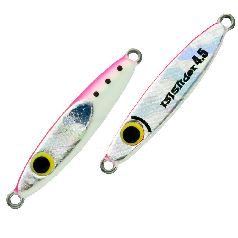 仕様／規格●サイズ：4.5g●全長：32mm●カラー:#06 ピンクグローサイズ4.5gカラー#06 ピンクグロー商品説明●近距離やナイトゲーム対応のウエイト設定です。●港湾部のナイトメバリングではフロントヘビーセッティングでの揺らぎテンシ...