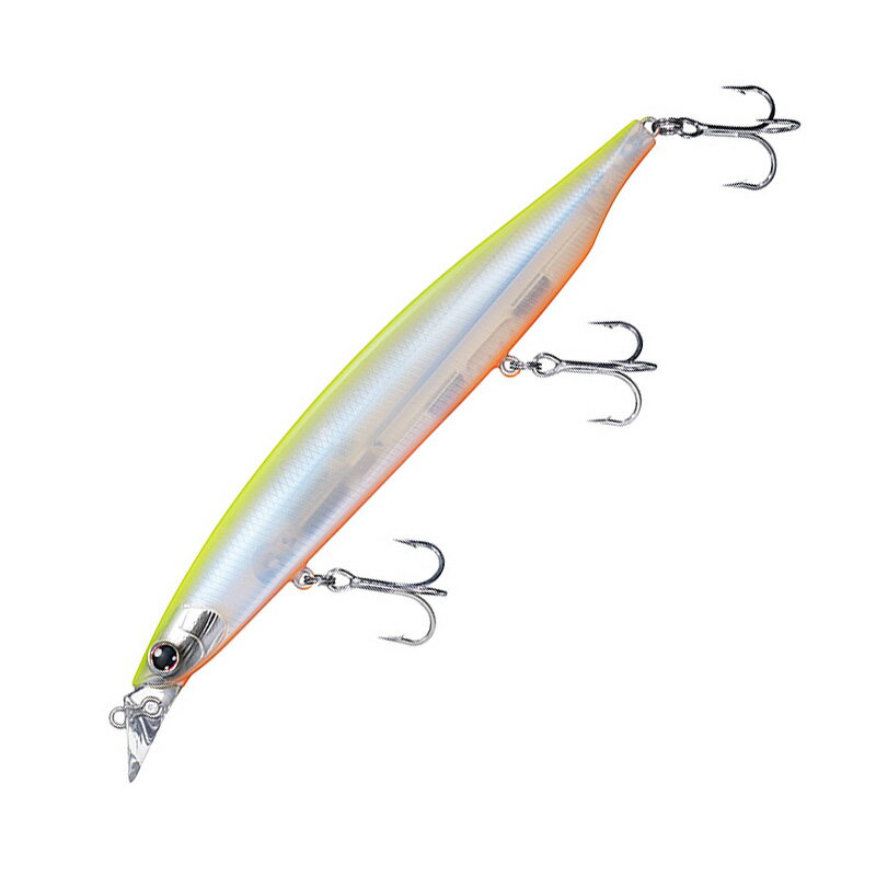 仕様／規格●サイズ（mm）：140●標準自重（g）：28.5●タイプ：スローシンキング●アクション：タイトウォブンロール●有効レンジ：約50cm～約140cm●フック仕様：＃4●リング仕様：＃3●飛距離（当社テスト）：MAX87.5m、Av...