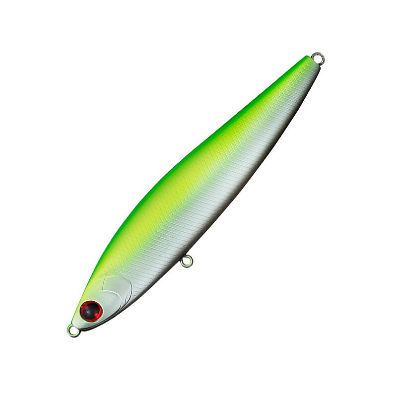 仕様／規格●サイズ：105mm●標準自重：21.2g●タイプ：スローシンキング●有効レンジ：約20～約80cm●アクション：ワイドスラローム●飛距離（m）：最大77、平均74●フック仕様：トレブル＃4、リン＃3●※飛距離は当社テストによる。...