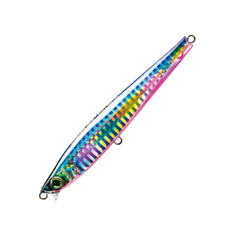 仕様／規格●サイズ：125mm●重量： 40g●リングサイズ：＃4●フックサイズ：＃4●飛距離： MAX 90m●レンジ：ALL RANGE●タイプ： シンキング●カラー:01　HBPC　ブルピンキャンディーサイズ125mmカラー01 HB...
