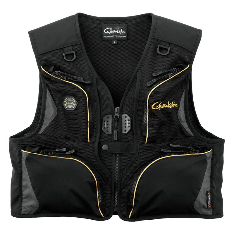 仕様／規格●表地素材：ポリエステル100％●裏メッシュ素材：ポリエステル100％●重量：約0.46kg（L）●4P：フロントポケット●※ファスナー付ポケット数4●カラー：ブラック●※適応サイズはサイズ表一覧の画像をご覧ください。商品説明●「...