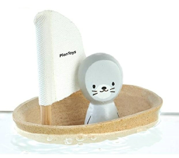 プラントイ&nbsp;PLANTOYS&nbsp;ベビートイ&nbsp;【&nbsp;アザラシのボート&nbsp;】&nbsp;5710&nbsp;木のおもちゃ 小さな帆舟に乗って北極のおともだちが来ました！ かわいいアザラシです。 見てい...