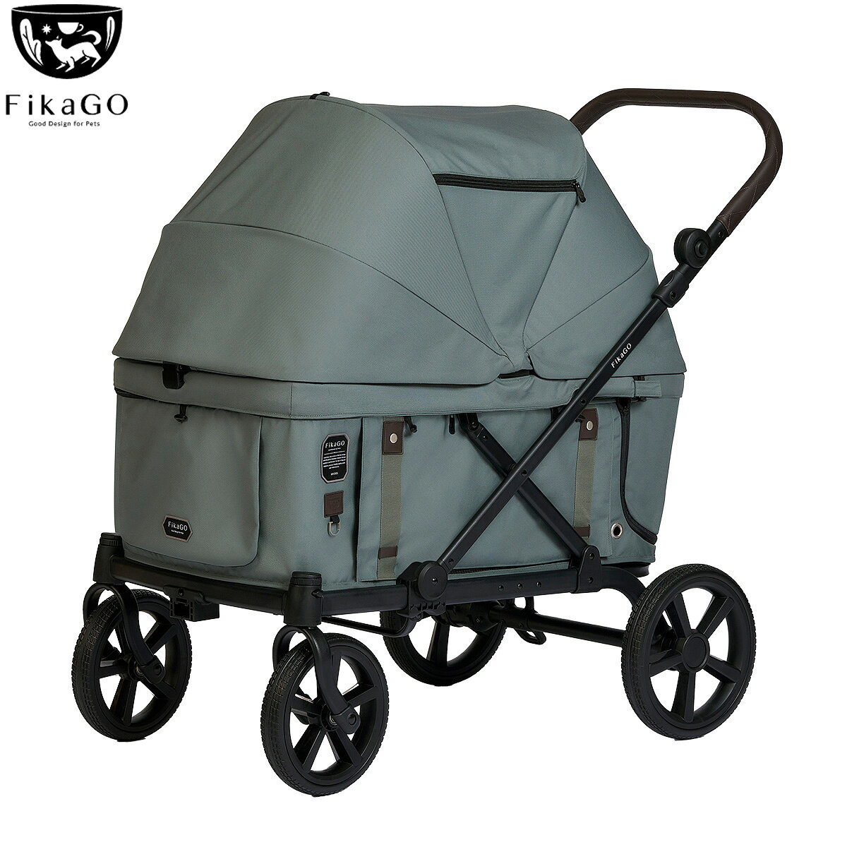 『FikaGO（フィカゴ—）』から、耐荷重100kgの大型犬向けタイプが登場！大型犬や中型犬の多頭乗せに最適で、キャビン後方が開閉できるので、自ら乗り降りする事が可能です。キャビンよりも上の部分をスリムに折りたたむことができます。商品名コン...