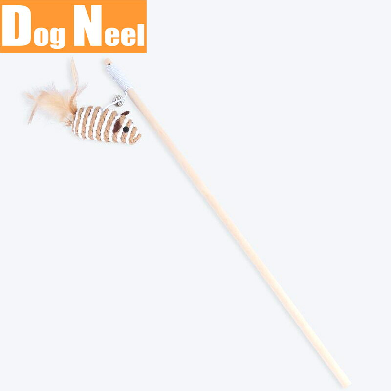 かわいいモチーフに天然フェザーを付けたシンプルな猫じゃらし。モチーフ部分の鈴の音がさらにネコちゃんの興味を引き付けます。商品名DOG NEEL ドッグニール 猫のおもちゃ 猫じゃらし マウスフェザーブランドDOG NEEL材質木、ゴム紐、麻...