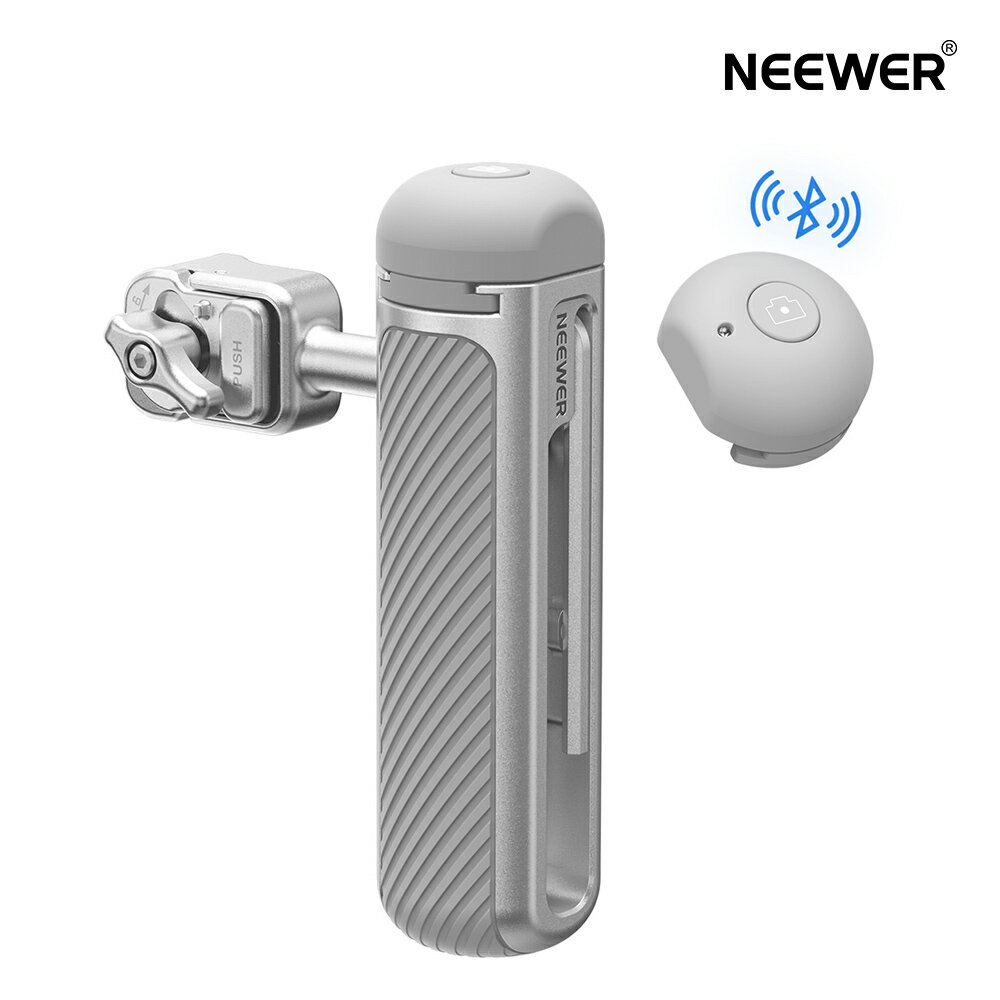 *商品説明： 【NEEWERスマホケージ用】 ●Bluetoothサイドハンドルは、PA073用に設計されており、iPhone 16 Pro、PA074 16 Pro Max、PA082 S25 Ultra、その他QRマウントスロット付きN...