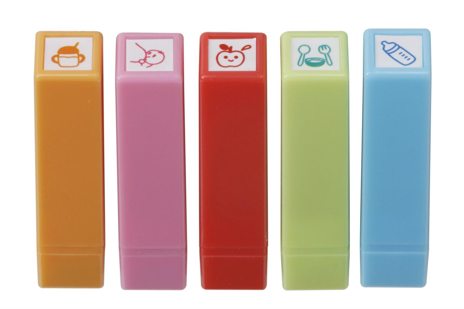サイズ：‎14.5 x 10 x 2.2 cm◆商品名：銀鳥産業 育児スタンプ5本セット 食事 スタンプでお子様の記録を可愛く残そうスタンプでお子様の記録を可愛く残そう本体サイズ H14.5×W10×D2.2cm製造国 中華人民共和国素材 ...