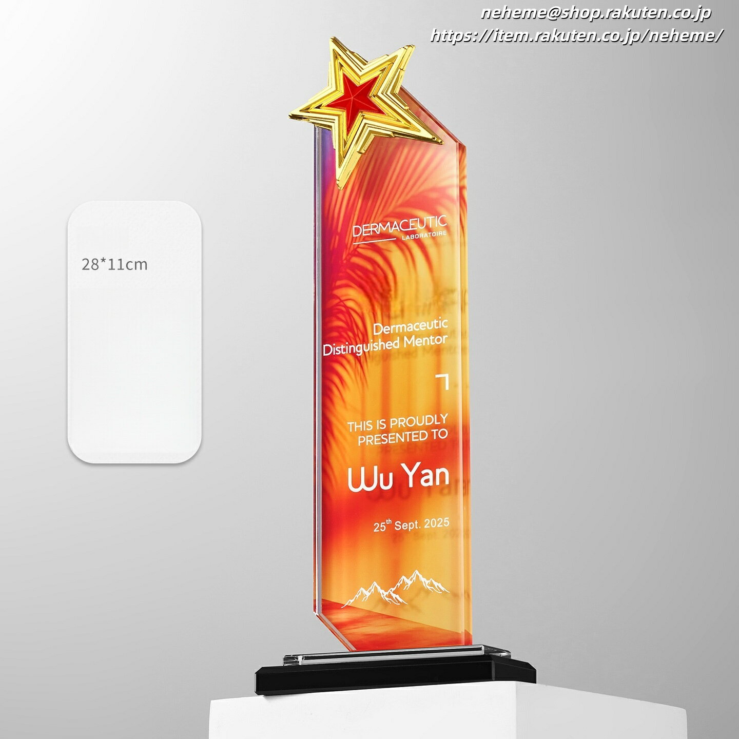 オーダーメイドトロフィー制作プロセス お客様のご要望に合わせて完全カスタマイズのクリスタルトロフィーを制作いたします 01 刻印内容のご連絡 💬 トロフィーに刻印したい内容（会社名、受賞者名、受賞理由、日付など）を当社までお...