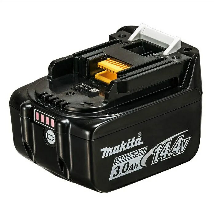 メーカー：マキタ バッテリー：リチウムイオン バッテリー電圧（V）：14.4 バッテリー容量（Ah）：3 メーカー品番：BL1430B