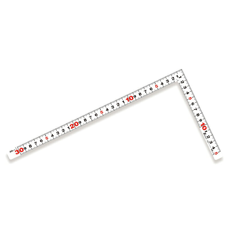 ● 本体サイズ320.00(短枝160)×15.00×1.00mm● 製品質量54.00 g● 角部形状同厚● 表目盛長枝：外目盛 30cm 内目盛 30cm短枝：外目盛 15cm 内目盛 10cm● 裏目盛長枝：外目盛 30cm 内目盛 ...