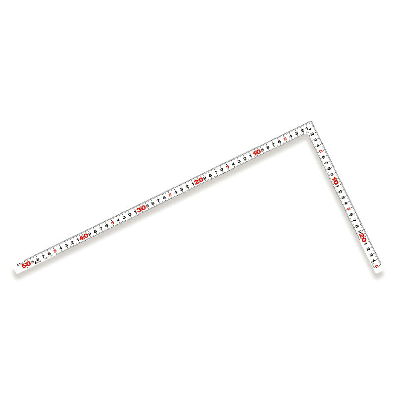 ● 本体サイズ520.00(短枝260)×15.00×1.00mm● 製品質量90.00 g● 角部形状同厚● 表目盛長枝：外目盛 50cm 内目盛 45cm短枝：外目盛 25cm 内目盛 20cm● 裏目盛長枝：外目盛 尺5 内目盛 尺3...