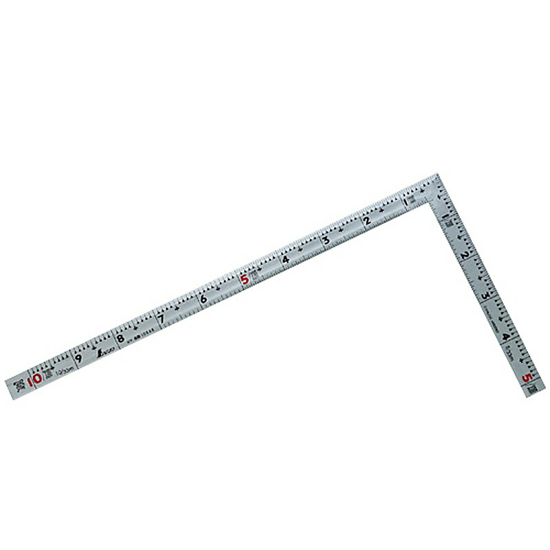 ● 本体サイズ320.00(短枝160)×15.00×1.40mm● 製品質量56.00 g● 角部形状同厚● 表目盛長枝：外目盛 1尺 内目盛 7寸短枝：外目盛 5寸 内目盛 3寸● 裏目盛長枝：外目盛 1尺 内目盛 7寸・ホゾ短枝：外目...