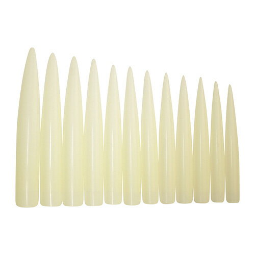 アート用のナチュラルロングチップ。#0-11のサイズが各1枚づつ入っています。#0:長さ:92mm/幅（カーブ込み）:15mm/幅（カーブ含まない）:13mm#1:長さ：89mm/幅（カーブ込み）:14.5mm/幅（カーブ含まない）:13m...