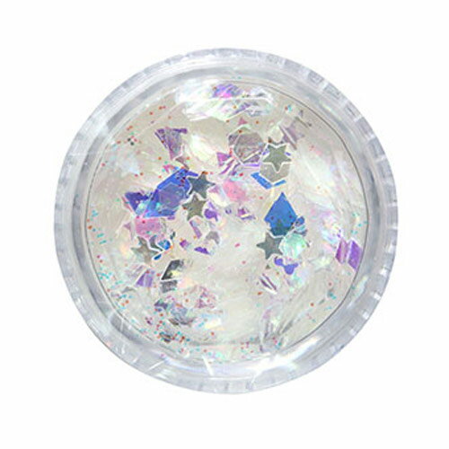 ファンタジックオーロラ FY001737ダイヤ、星、ハート、六角形をミックスしたオーロラホログラム。ネイルに合わせやすく、どのモチーフを選ぼうか迷った時におすすめ。1.5g【メール便OK】※この商品はメーカー取り寄せ商品になります。メーカー...