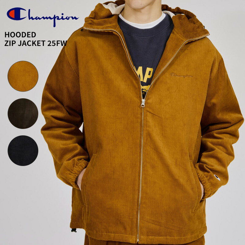 商品詳細 ブランドチャンピオン/Champion モデル名HOODED ZIP JACKET 25FW 品番C3-C606 生産国中国 素材Cotton Corduroy 本体：コットン100% 裏地：ポリエステル80%、コットン20% 注...