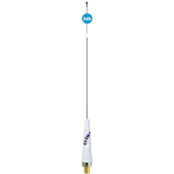 ■型式：RA109SLS ■全長：0.9m(3フィート) ■利得・ゲイン：3db ■付属品：マストマウントブラケット、接続コネクター、(PL259タイプ)、ケーブル引き込みアダプター付属。同軸ケーブルは付属されません。 ●鞭のようにしなるス...