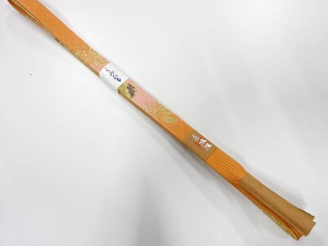 （単位：cm） 時代 現代(1989 - ) 状態 非常によい 素材 正絹 【商品説明】 未使用品にて状態は大変良いです。 使用可能です。 採寸：検品：守屋　撮影：守屋【合計3980円以上の購入で送料無料】 未使用品　正絹　手組帯締め【着】...