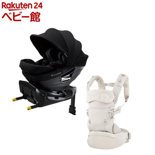 お店TOP＞チャイルドシート＞チャイルドシート本体＞クルットスライド オフブラック + ベビーキャリアスリーqd ベージュ (1セット)【クルットスライド オフブラック + ベビーキャリアスリーqd ベージュの商品詳細】★エールベベ クルッ...