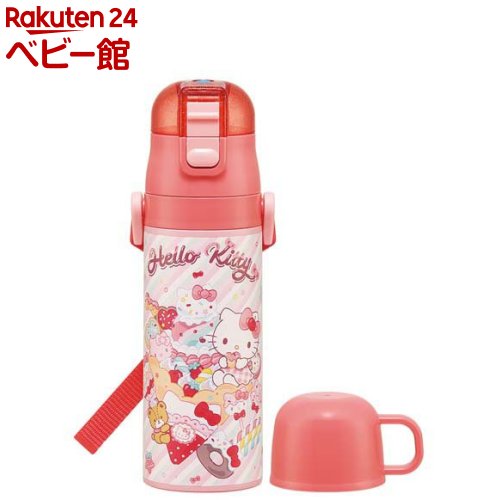 お店TOP＞ベビー用食事用品＞その他＞2WAYステンレスボトル 直飲み・コップ飲み ハローキティ Fancy SKDC4 (1個)【2WAYステンレスボトル 直飲み・コップ飲み ハローキティ Fancy SKDC4の商品詳細】●キャップを替...