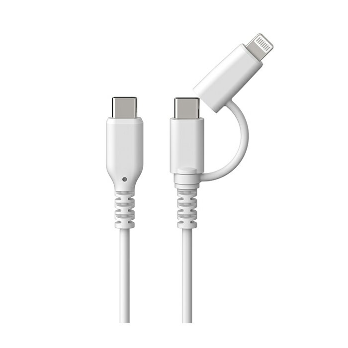 ●Lightning/Type-Cの2機種に対応。 ●Apple社MFiライセンス正規認証品。 ●USB Type-Cポート搭載の充電器やパソコンからType-Cポート搭載のiPhone/iPad/スマートフォン/タブレットを充電可能。 ●...