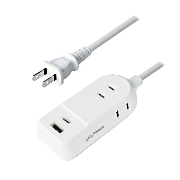 ●3口のACコンセントとのUSB Type-C 1ポート+USB-A 1ポート搭載の電源タップ。 ●ACコンセントは3口合計1400Wまで対応。 ●USBポートは2ポート合計最大出力12W。 ●USB-Aポート：自動識別IC搭載、端末に合わ...