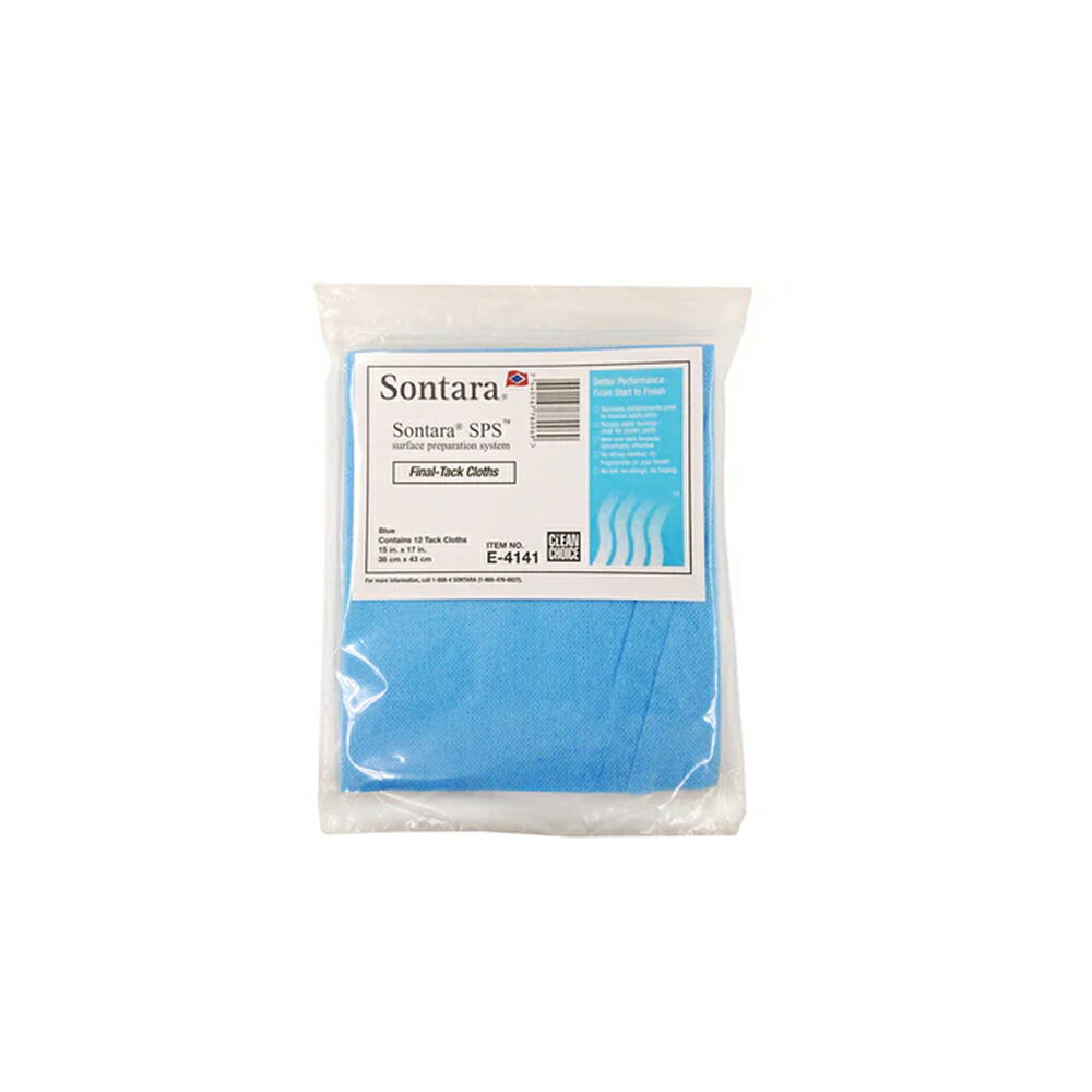 製品特性 塗装時の清掃に最適です。 微粘着タイプで、静電気の発生を抑制し、コーティング工程間、仕上げでの埃を除去します。 仕上げでの汚れ、埃除去。 シートサイズ(mm)：380×430 入数：12枚 色：青