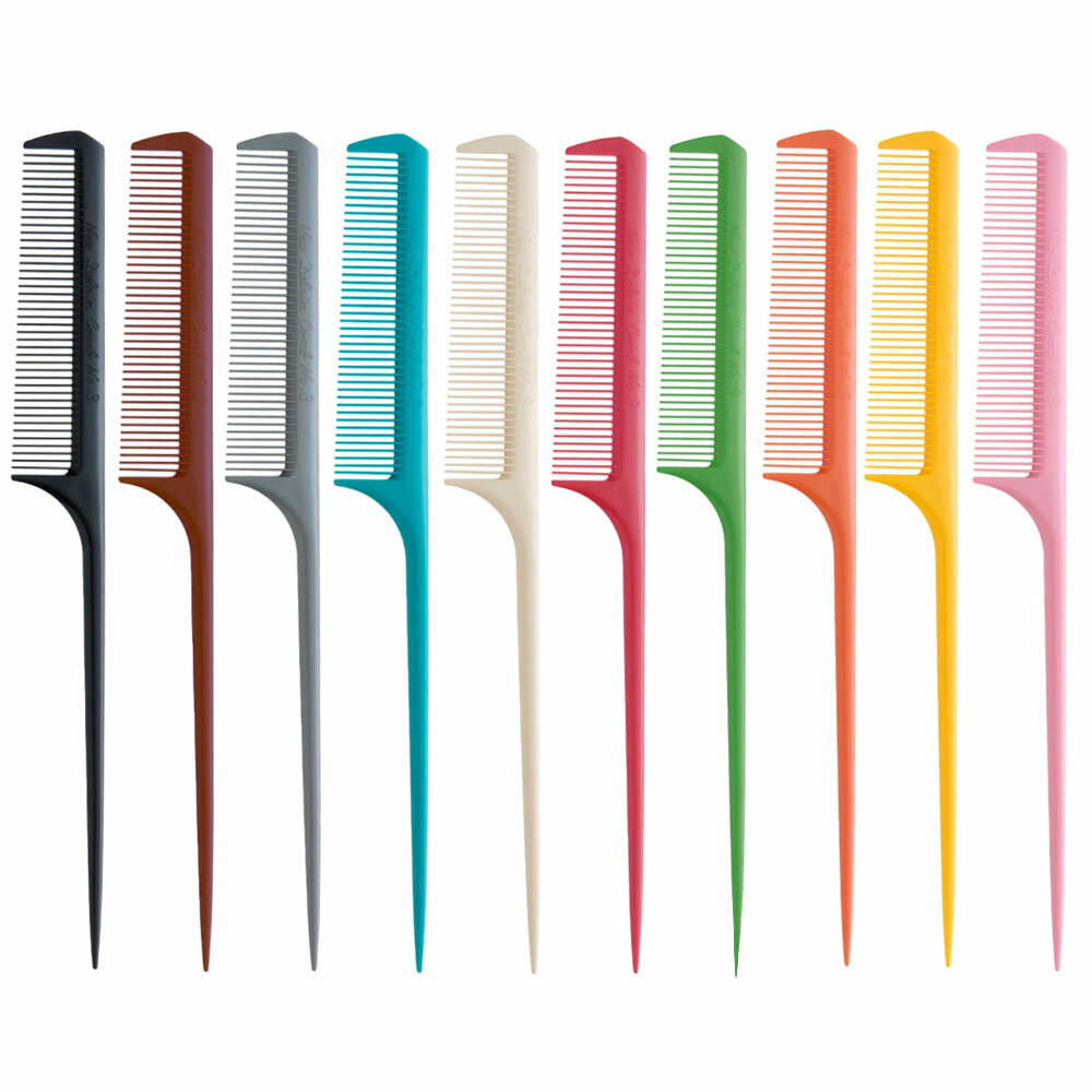 商品情報 商品名植原セル ニューデルリン リングコーム #3 先細タイプ（全11色） （メール便 対応） 内容量ポリアセタール樹脂全長209mm 商品説明頭皮を傷めないように、歯先を特殊加工仕上げにし、歯の厚みは薄く程よい硬さで、耐熱・耐薬...