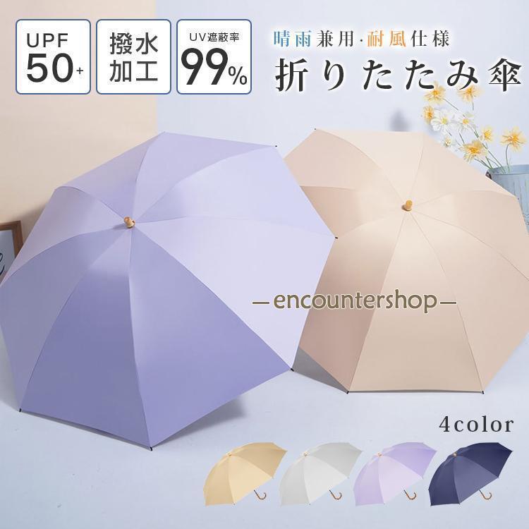 基本仕様【素材】?親骨：アルミ合金?中棒：スチール?生地：ポリエステル?手元：バンブー【サイズ】?直径：約108cm?全長（折りたたみ時）：約36cm?全長（伸ばした時）：約61cm?傘本体：約311g?8本骨おすすめの特徴?軽量スリムアル...