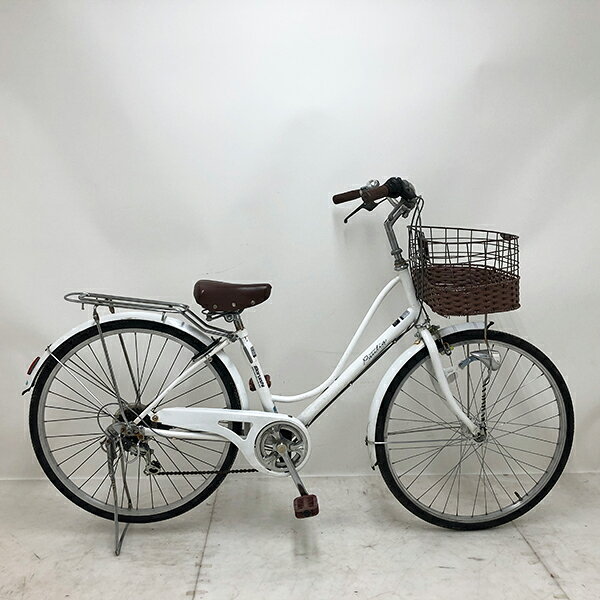 ◇ ◆ ◇ ◆ ◇ 商 品 情 報 ◇ ◆ ◇ ◆ ◇ 【外観ランク】　Bランク 【リユース・中古】　軽快車 【メーカー】　maruishi 【タイヤ】　　26インチ 【ギア】　　　外装6段 【カラー】　　ホワイト系 LEDオートライト ロ...