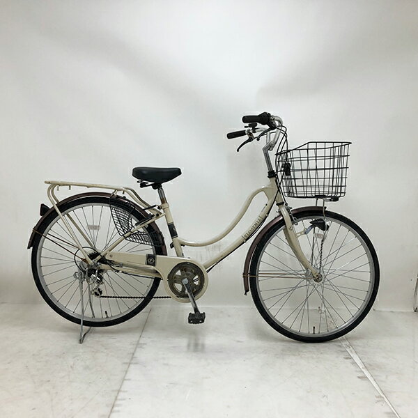 ◇ ◆ ◇ ◆ ◇ 商 品 情 報 ◇ ◆ ◇ ◆ ◇ 【外観ランク】　Bランク 【リユース・中古】　軽快車 【メーカー】　国内メーカー 【タイヤ】　　26インチ 【ギア】　　　外装6段 【カラー】　　ホワイト系 LEDオートライト ローラ...
