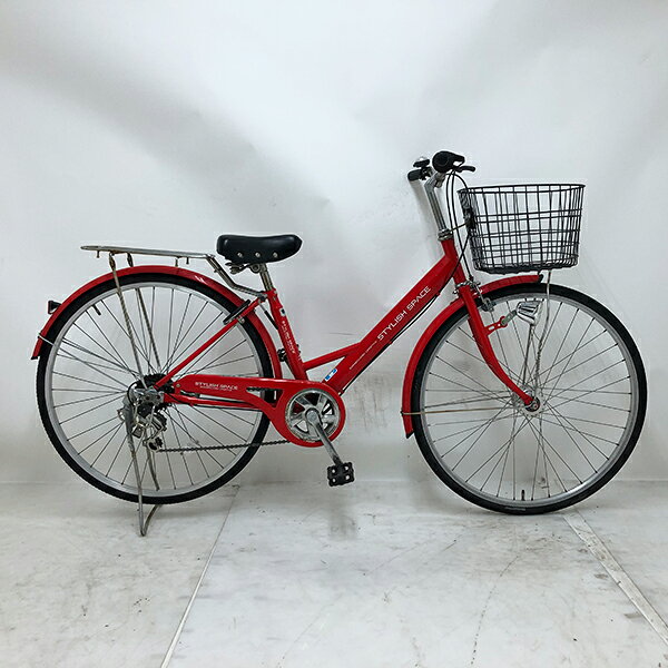 ◇ ◆ ◇ ◆ ◇ 商 品 情 報 ◇ ◆ ◇ ◆ ◇ 【外観ランク】　Bランク 【リユース・中古】　シティ車 【メーカー】　国内メーカー 【タイヤ】　27インチ 【ギア】　　外装6段 【カラー】　レッド系 LEDオートライト ローラーブレ...