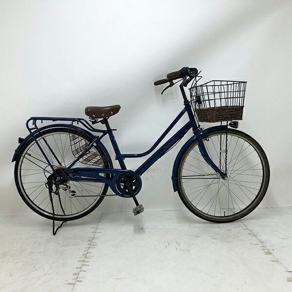 ◇ ◆ ◇ ◆ ◇ 商 品 情 報 ◇ ◆ ◇ ◆ ◇ 【外観ランク】　Bランク 【リユース・中古】　軽快車 【メーカー】　国内メーカー 【タイヤ】　　26インチ 【ギア】　　　外装6段 【カラー】　　ネイビー系 LEDオートライト ローラ...