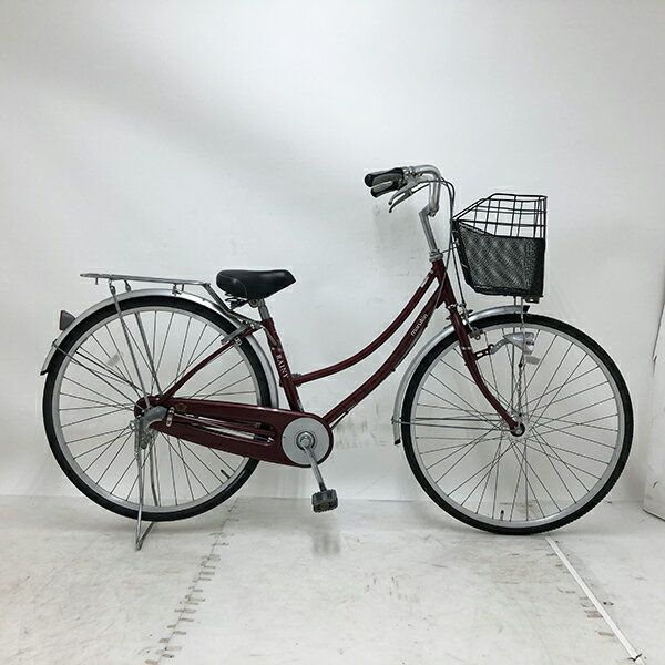 ◇ ◆ ◇ ◆ ◇ 商 品 情 報 ◇ ◆ ◇ ◆ ◇ 【外観ランク】　Bランク 【リユース・中古】　軽快車 【メーカー】　国内メーカー 【タイヤ】　　27インチ 【ギア】　　　内装3段 【カラー】　　レッド系 LEDオートライト ローラー...